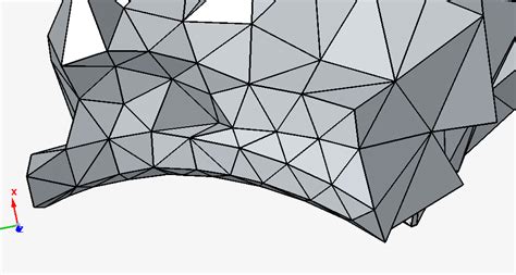 how to resolve interior minimum angle element fails during meshing