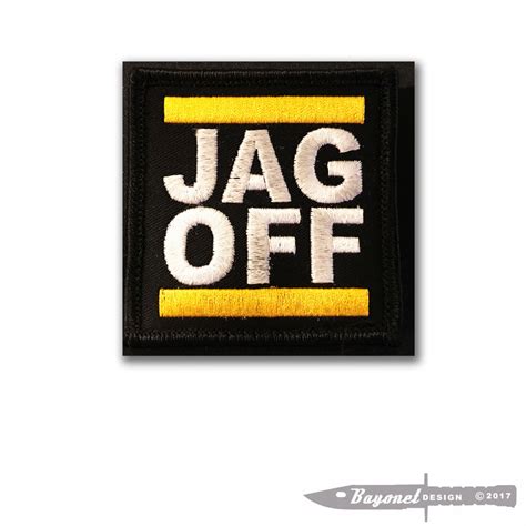 Pittsburgh Jag Off Embroidered Patch 2 12 X 2 12 Wax Backed