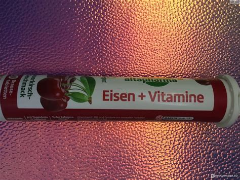 Витамины Rossmann Altapharma Eisen + Vitamine - «Купить их в Германии ...