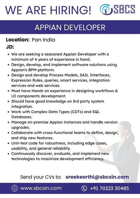 Sbcs India On Linkedin Appiandeveloper Appian Ithiring Panindiahiring Sbcs