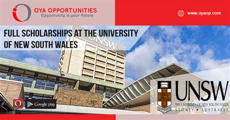 Full Scholarships At The University Of New South Wales Oya Opportunities