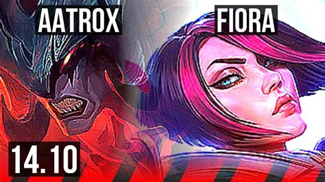 AATROX Vs FIORA TOP 6 Solo Kills 45k DMG 1700 Games Dominating