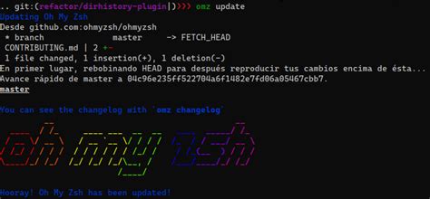 Changelog Release Title Appears But No Changelog Items Are Visible Issue Ohmyzsh