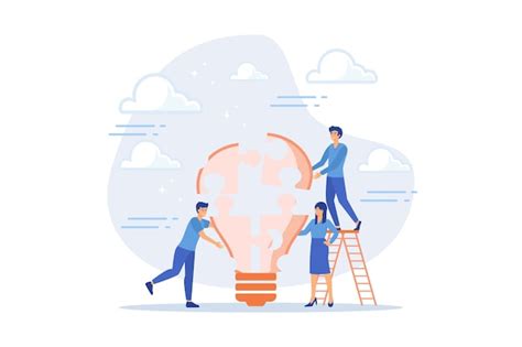 Teambuilding Teamsamenwerking Voor Bedrijfsidee Teamwerk Om Problemen