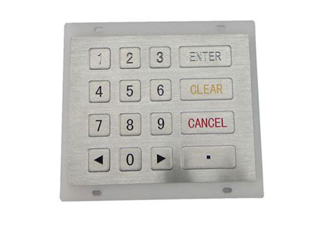 Pin Rs232 16 Keys Industrial Numeric Keypad 4x4 Matrix