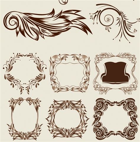 Graceful Classical Pattern Vector Free Vector In Encapsulated