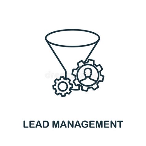 Lead Management Outline Icon Thin Line Concept Element From Crm Icons