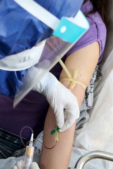 Blood Sampling In Laboratory Analysis Stock Image Image Of Contagious Doctor