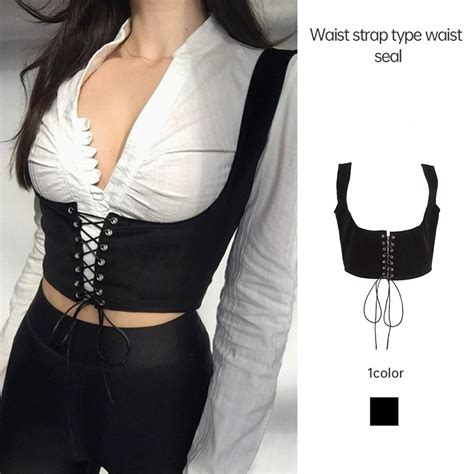 Dark Style Girl Girdle Bottoming Girdle Slim Waist Retraction Strap