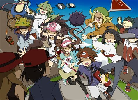 Baseball Bat Bel Pokemon Card Captor Sakura Cheren Crossover Hat Hue