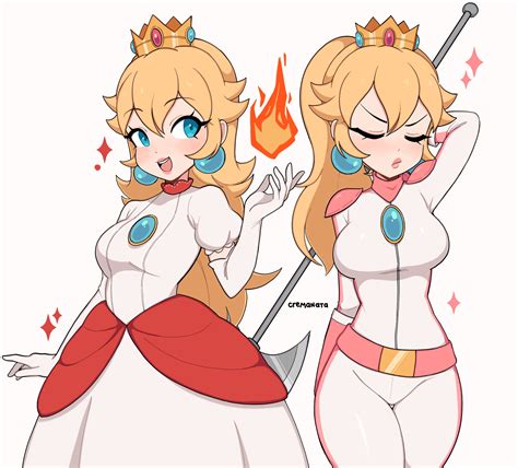Princess Peach Biker Peach And Fire Peach Mario And More Drawn By