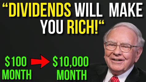 Warren Buffett Dividends Are The Key To Investing Success Youtube