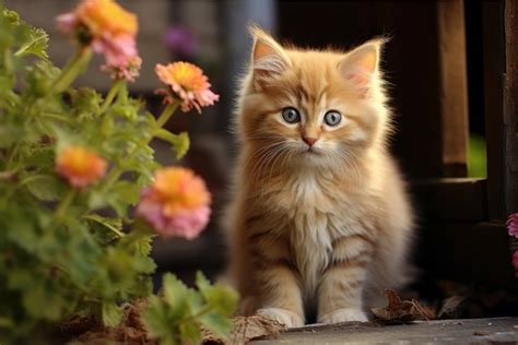 Pure Cute White Kitten Generate Ai