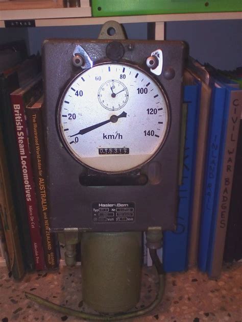 Hasler Bern Speed Recorder Steam Locomotive Locomotive Steam