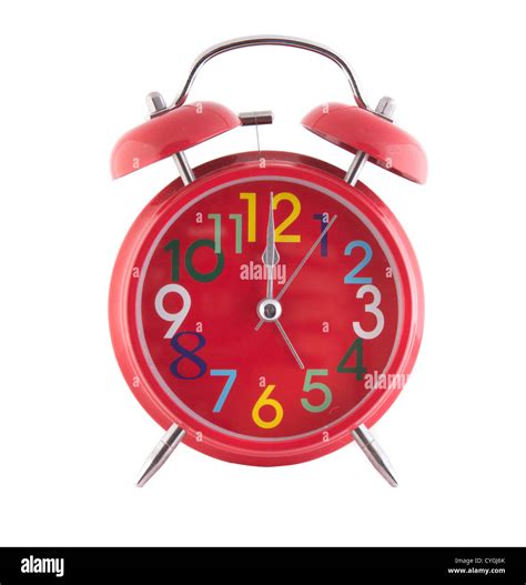 Hand Red Clock Isolated Cut Out Stock Images And Pictures Alamy