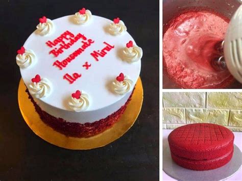 Resepi Kek Red Velvet Cheese Azlina Ina Red Velvet Cheese Cake Baking
