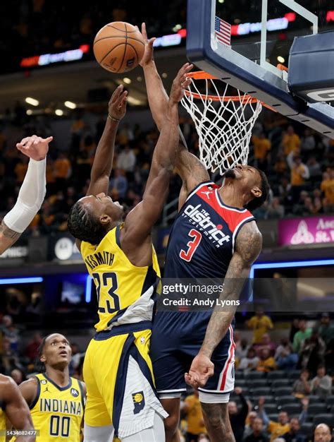 Bradley Beal Of The Washington Wizards Blocks The Shot Of Aaron News
