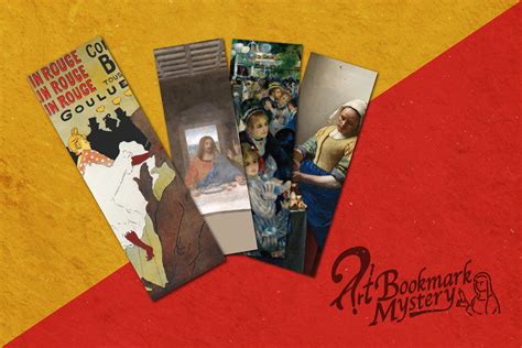 しおり謎vol 10 ロートレック「ムーラン・ルージュのラ・グリュ」 Art Bookmark Mystery ｜自宅で出来るリアル宝探し