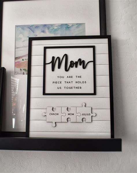 Custom Mothers Day Puzzle Sign You Are The Piece That Holds Us