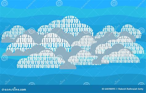 Digital Cloud Stock Vector Illustration Of Online Cloud 64698895