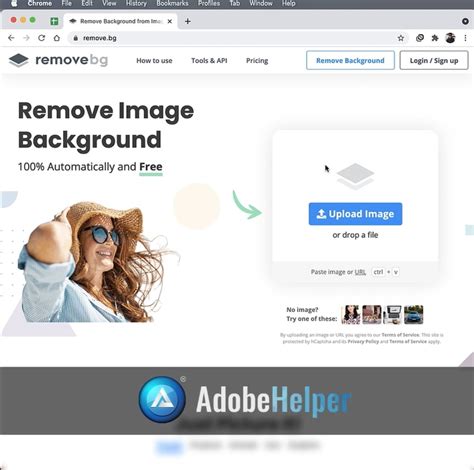 آموزش حذف بک گراند با سایت به صورت آنلاین و فوری ادوب هلپر
