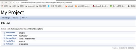 c c 生成api文档 使用doxygen c api生成器 csdn博客