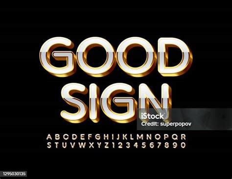 벡터 엘리트 템플릿 좋은 기호 3d 화이트 및 골드 알파벳 문자 및 숫자 세트 고급에 대한 스톡 벡터 아트 및 기타 이미지 고급 그래픽 프린트 금 금속 Istock