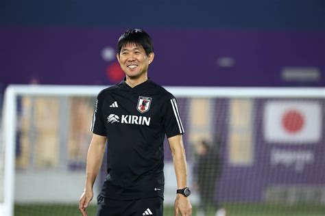 Download Japan National Football Team Smiling Coach Hajime Moriyasu