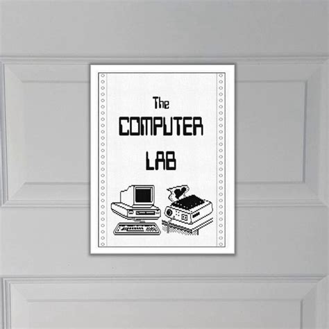 Computer Lab Poster Set Classroom Decor Set Of 7 Computers Class