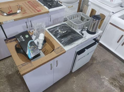 پک فول آپشن کابینت زیر سینک گاز تک شعله یخچال هتلی در تهران