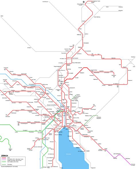 Zurich Zone 10 Tram Map Rome Het Ontwerpen Van De