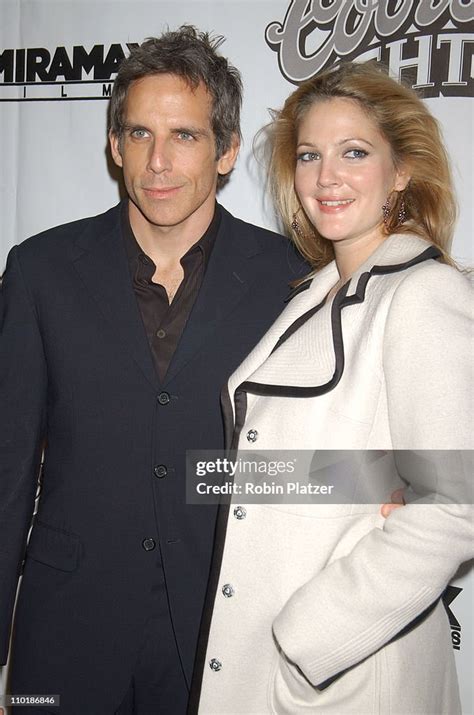 Ben Stiller And Drew Barrymore During New York Premiere Of Duplex At
