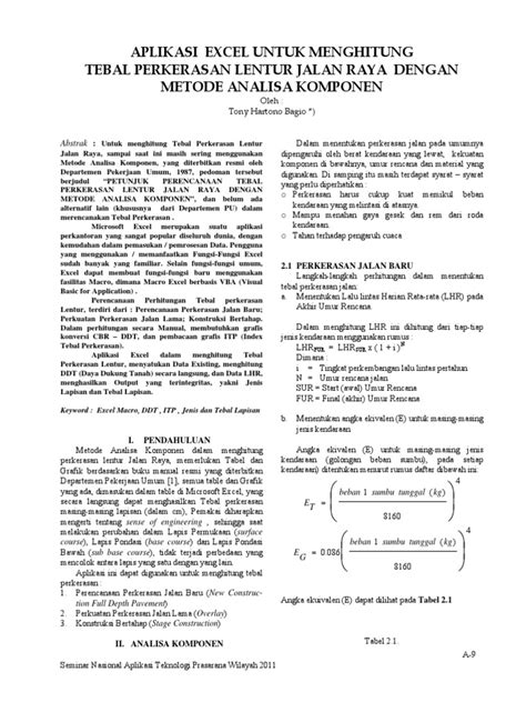 A2 Aplikasi Excel Untuk Menghitung Pdf Pdf