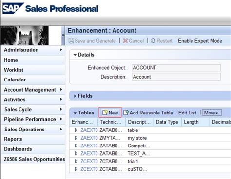 solved adding custom tables using aet sap community
