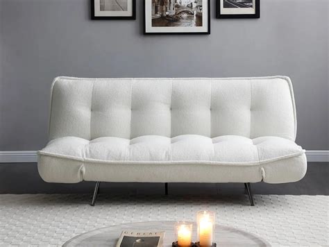 Limelight Remi Cream Boucle Fabric Sofa Bed