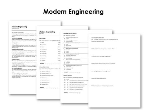 Modern Engineering Teaching Resources