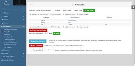 how to manage centos 7 server with webmin