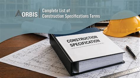 2025 Construction Specs Terms Ultimate Guide