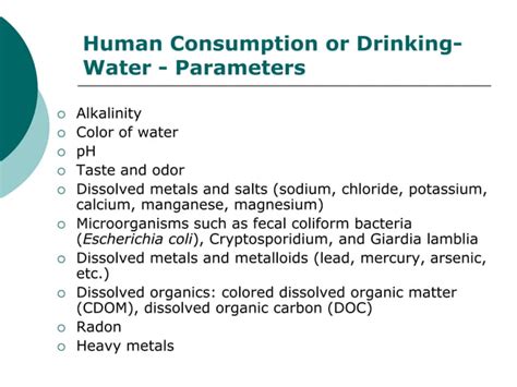 Lecture 12 Water Quality Ppt
