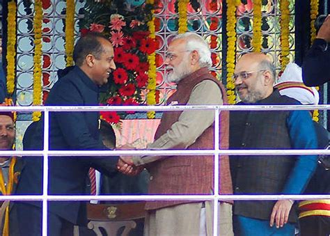 Jairam Thakur Takes Oath As Himachal Pradesh Cm Photogallery Etimes