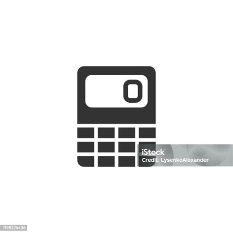 플랫 스타일의 계산기 아이콘입니다 흰색 절연 배경에 벡터 그림을 계산합니다 계산 비즈니스 개념입니다 건강관리와 의술에 대한 스톡 벡터 아트 및 기타 이미지 Istock