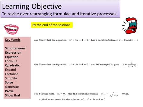 Gcse 1 9 Iteration And Harder Rearranging Formula Revision Teaching