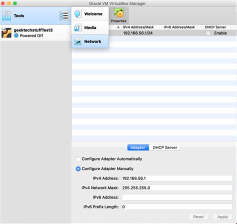 virtual box scripting and network options mac os x linux
