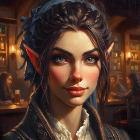Wood Half Elf Tavern Worker Npc By Metaphysicmc On Deviantart