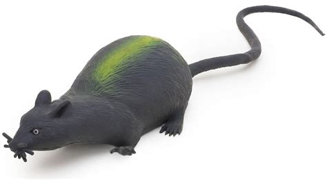 13cm Rubber Stretchy Rat With Long Tail Halloween Novelty Toys Hl17 Toy