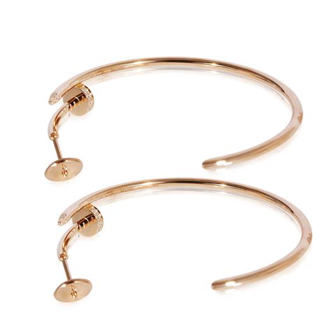 Cartier Juste Un Clou Earrings In 18k Rose Gold 017 Ctw At 1stdibs