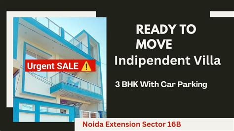 3bhk Independent House Sale Near Ek Murti Chowk Noida Extension
