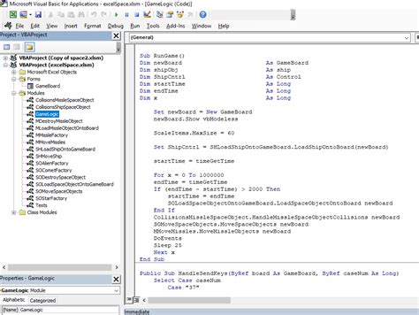 Beginner Space Invader Style Game Written In Vba Code Review Stack