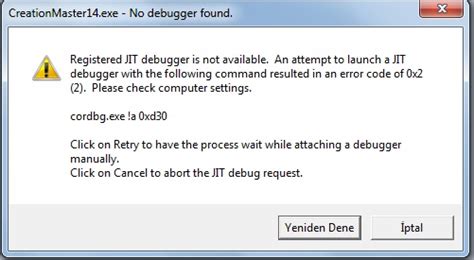 common language runtime debugging services hatası donanımhaber forum