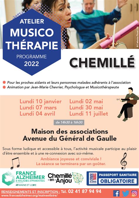 Ateliers musicothérapie France Alzheimer Commune de Vezins